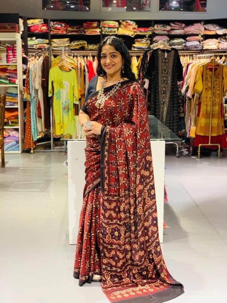 Saree Semi Silk Green (MERAKI 02) - Angels Fashion